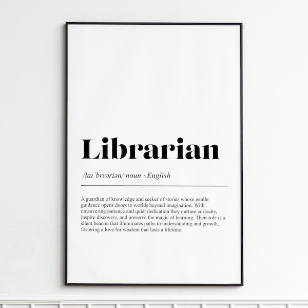 Librarian Poster - Etsy