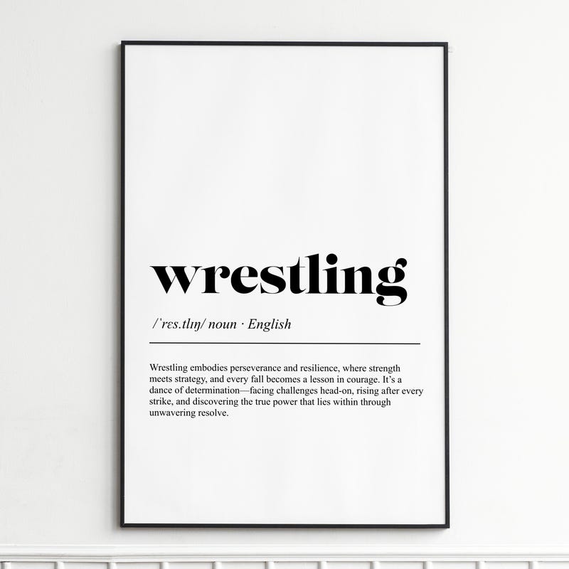 Wrestler Print Poster - Etsy