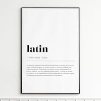 Animalia Digital Latin Poster - Etsy