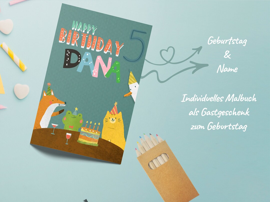 Children's Birthday With a Difference: Personalized Coloring Books With ...