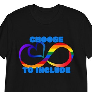 CHOOSE TO INCLUDE Neurodiversity Ribbon Short-sleeve Unisex - Etsy