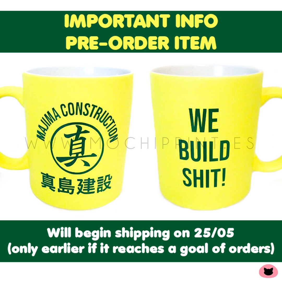 PREORDER Yakuza Majima Construction Mug, Yakuza RGG, Goro Majima Mug ...