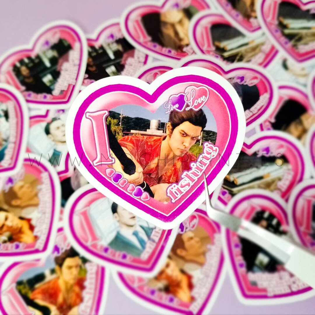 Yakuza RGG Stickers Meme, Heart Shaped Sticker, Sticker Meme, Yakuza ...