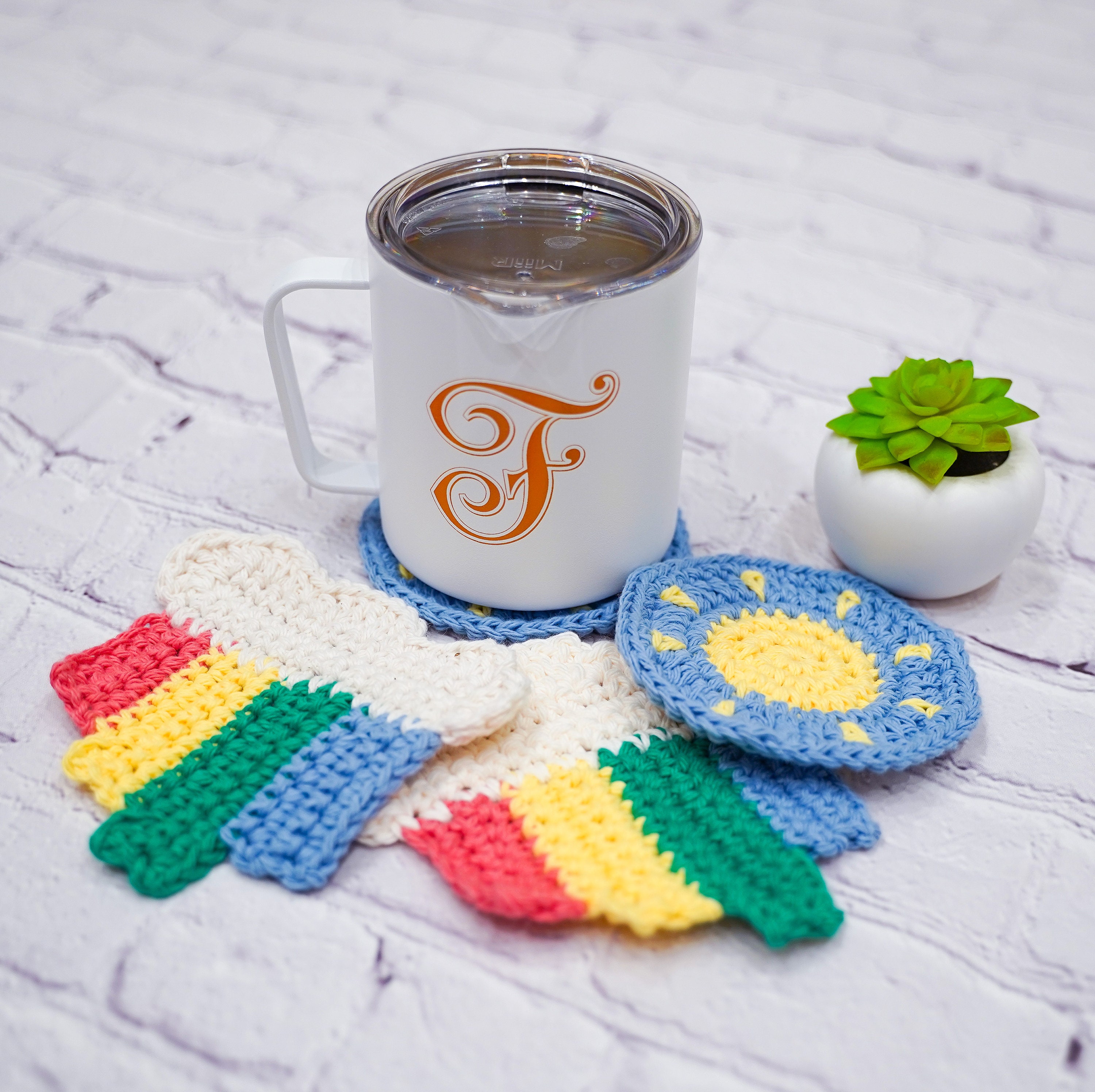 CROCHET PATTERN - Sunshine Coaster - Etsy
