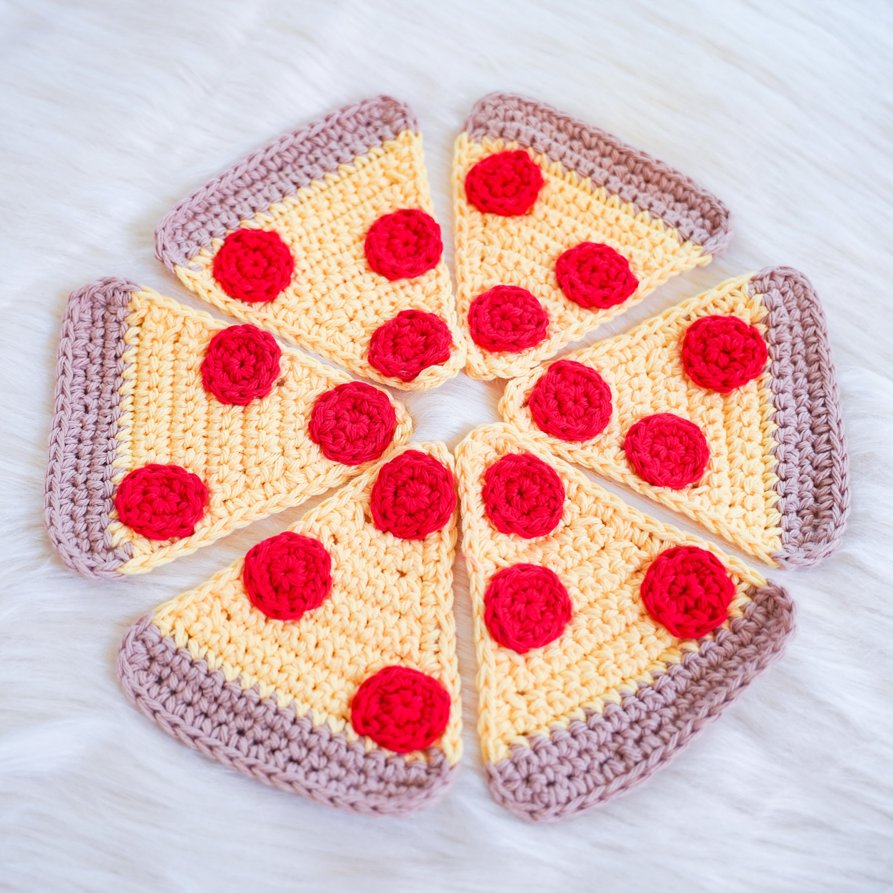 CROCHET PATTERN - Pizza Coaster - Etsy