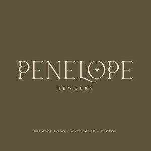 Logo Watermark Vector, Jewelry Logo, Branding, Premade Logo, Text Logo ...