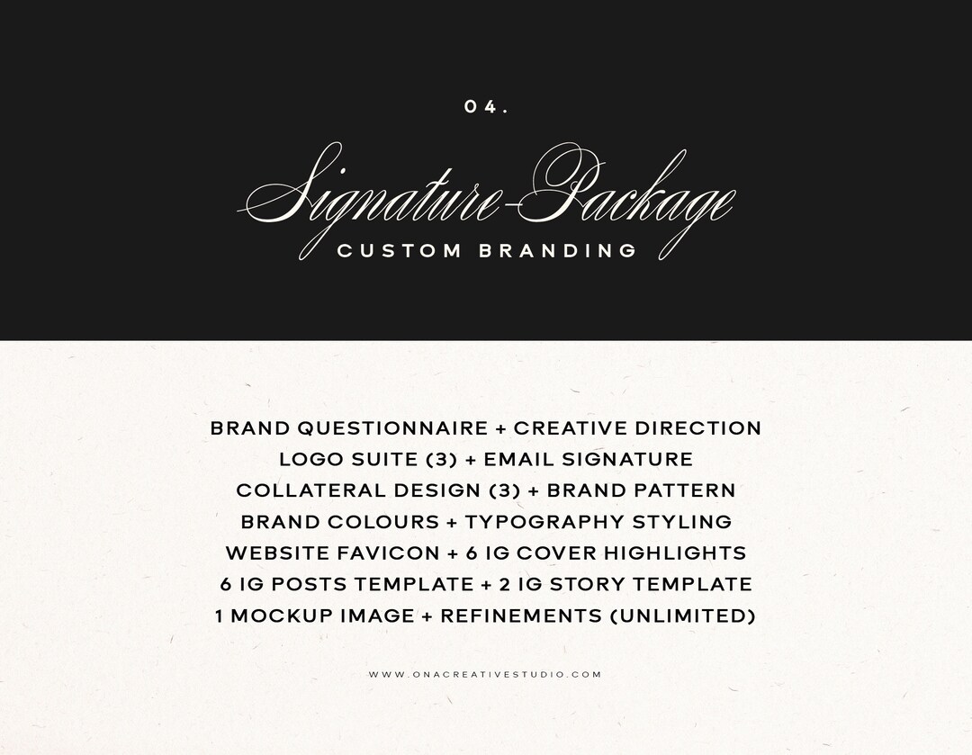 Custom Branding Signature - Package 04, Professional Branding ...