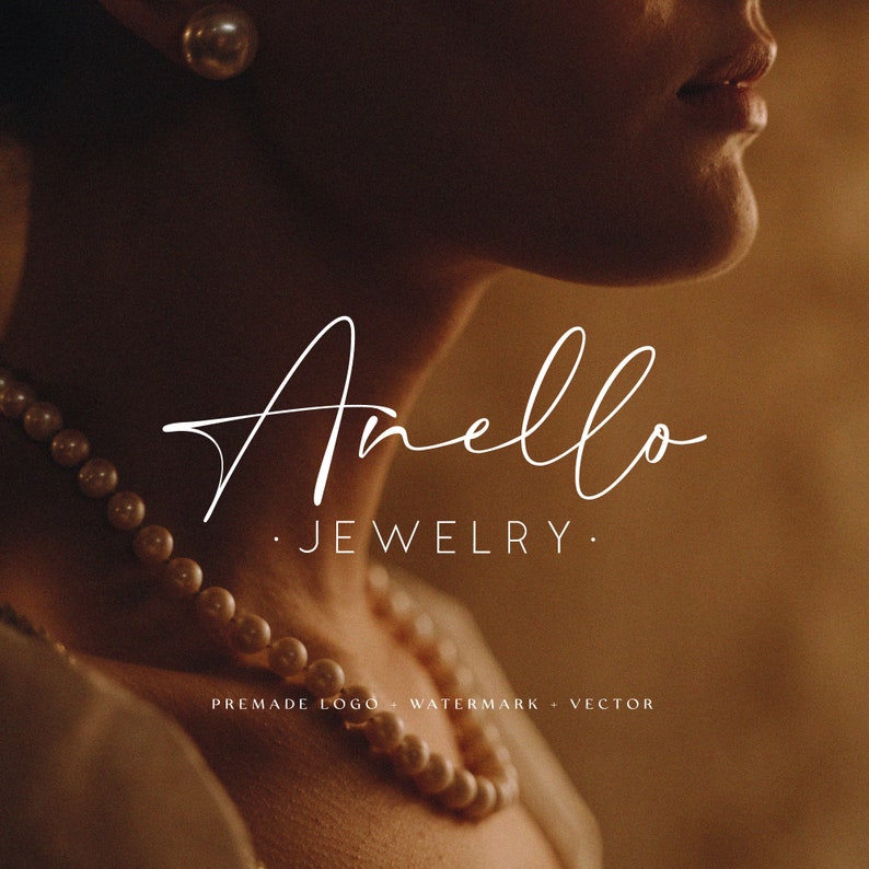 Logo Watermark Vector Jewelry Logo Branding Custom - Etsy