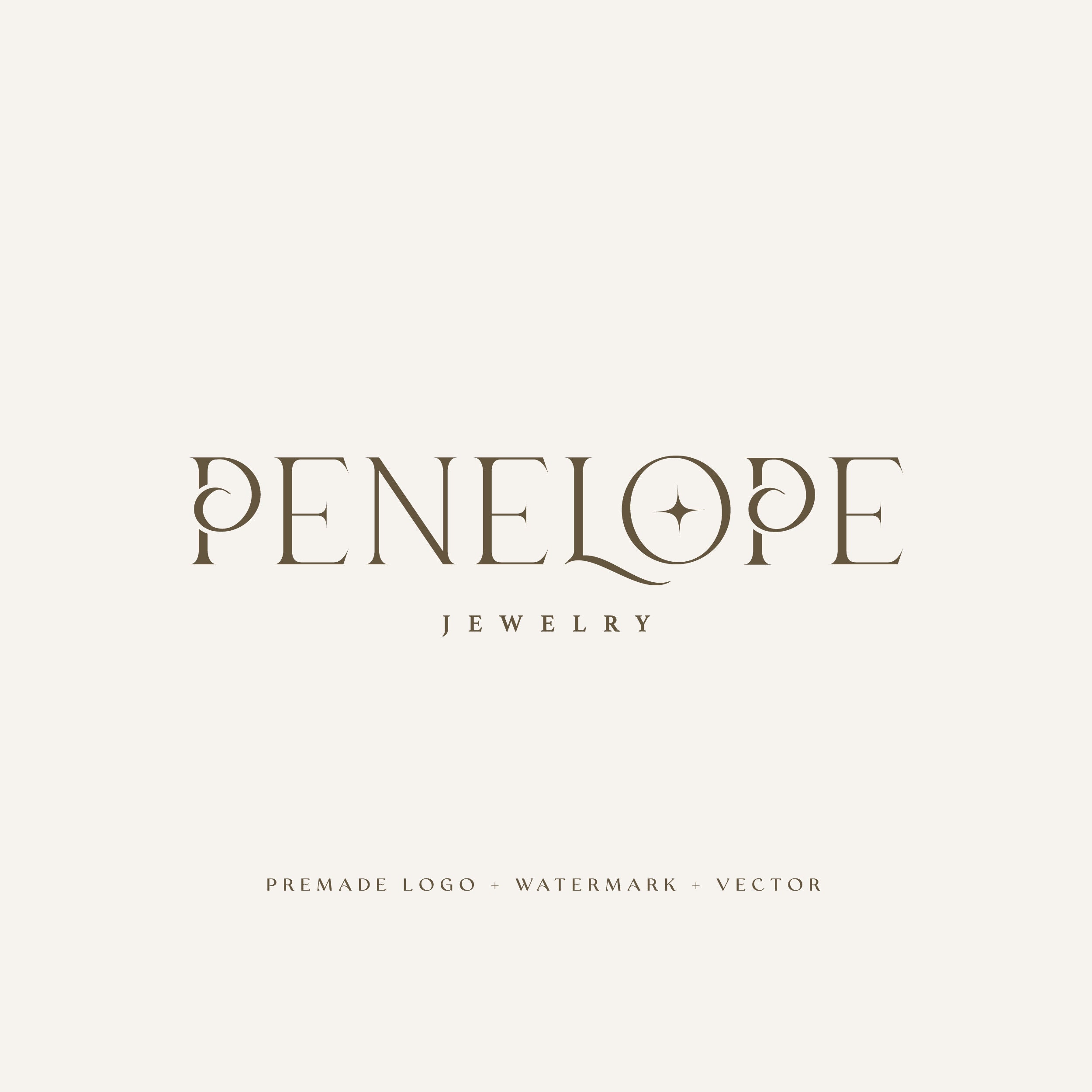 Logo Watermark Vector Jewelry Logo Branding Premade - Etsy