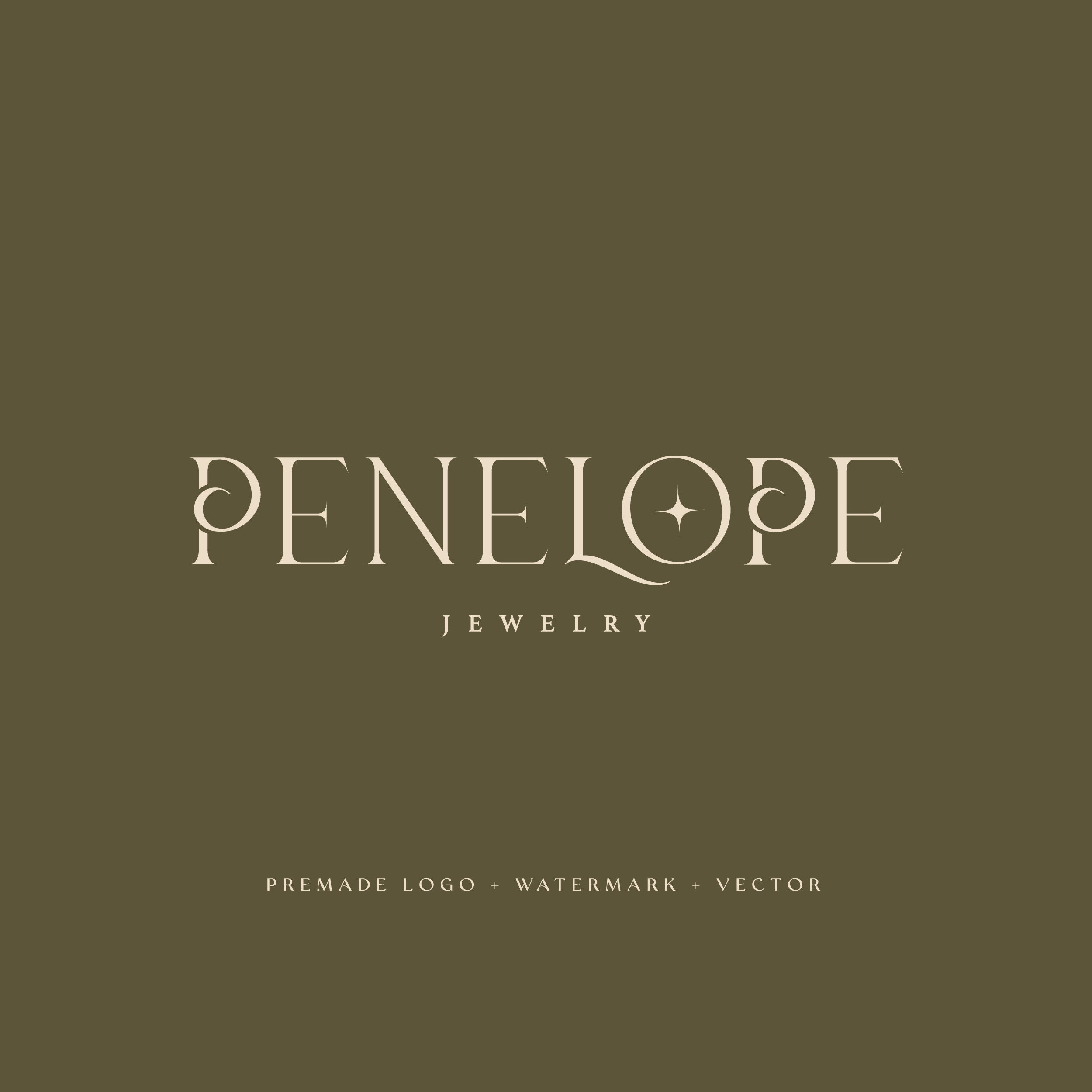 Logo Watermark Vector Jewelry Logo Branding Premade - Etsy
