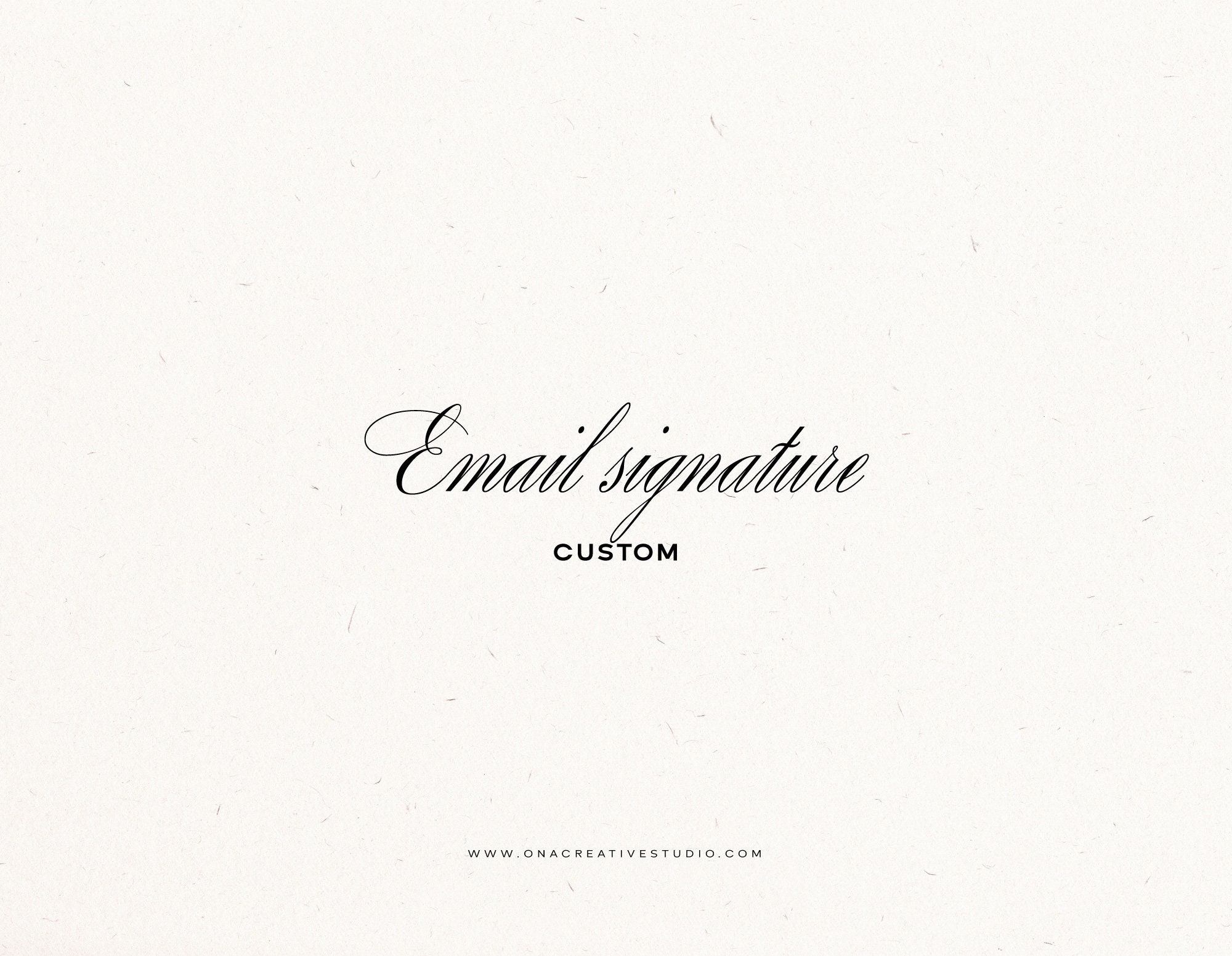 Custom Email Signature Template Google Docs Template, Clickable Links ...