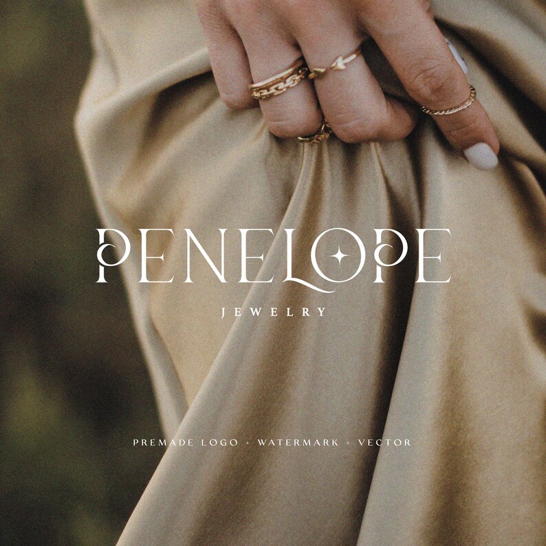 Logo Watermark Vector Jewelry Logo Branding Custom - Etsy