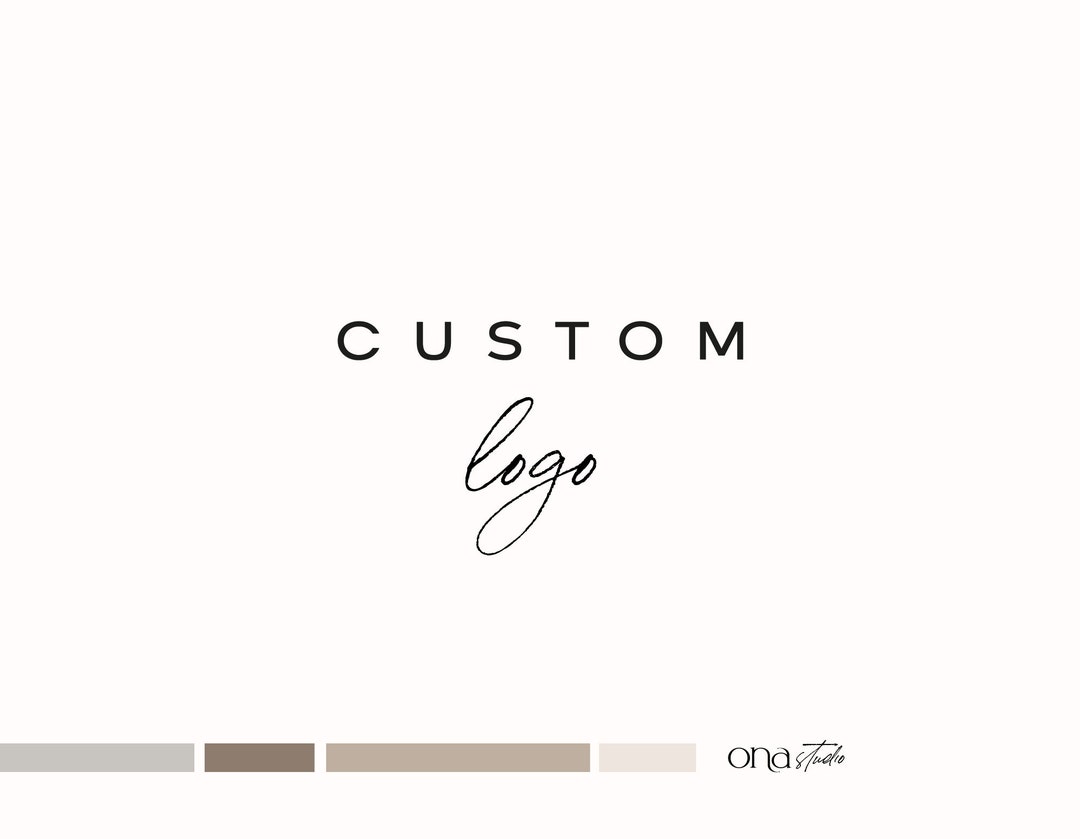 Custom Logo Watermark Vector, Jewelry Logo, Branding, Text Logo, Modern ...