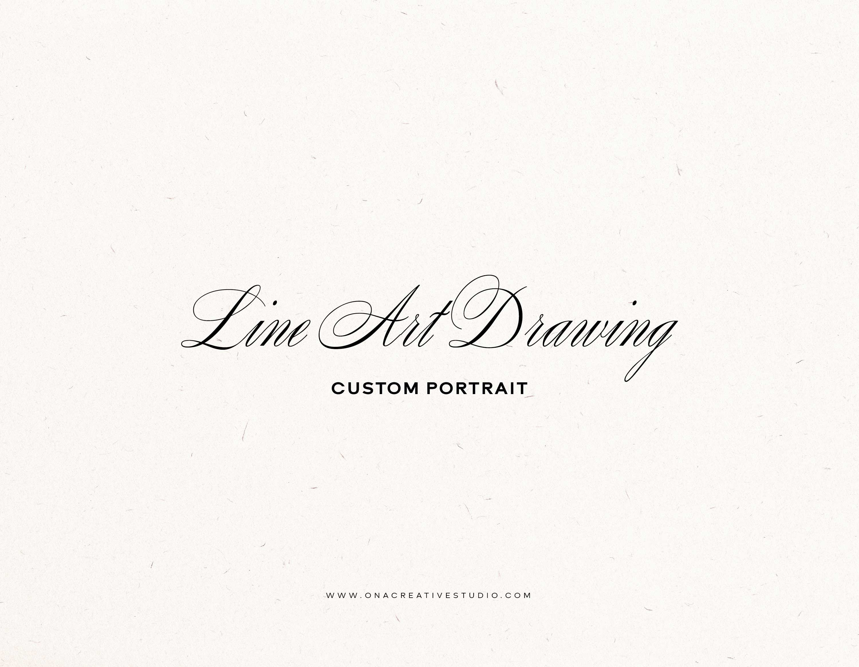 Custom Line Portrait, Line Art Illustration, Personalized Line Drawing ...