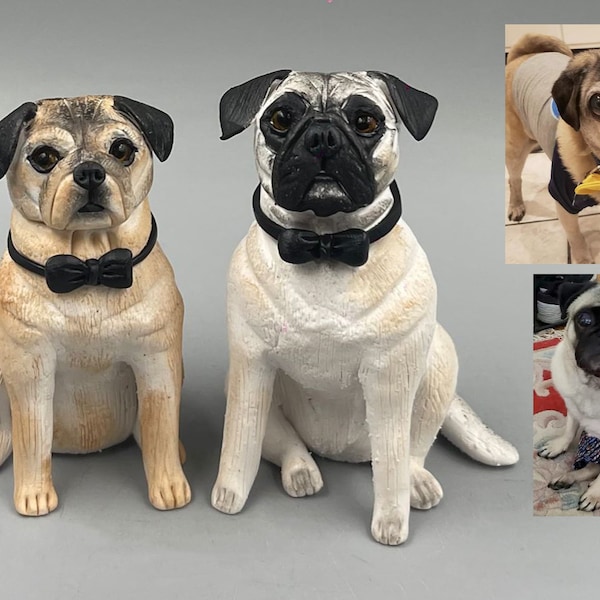 Pug Cake Topper - Etsy