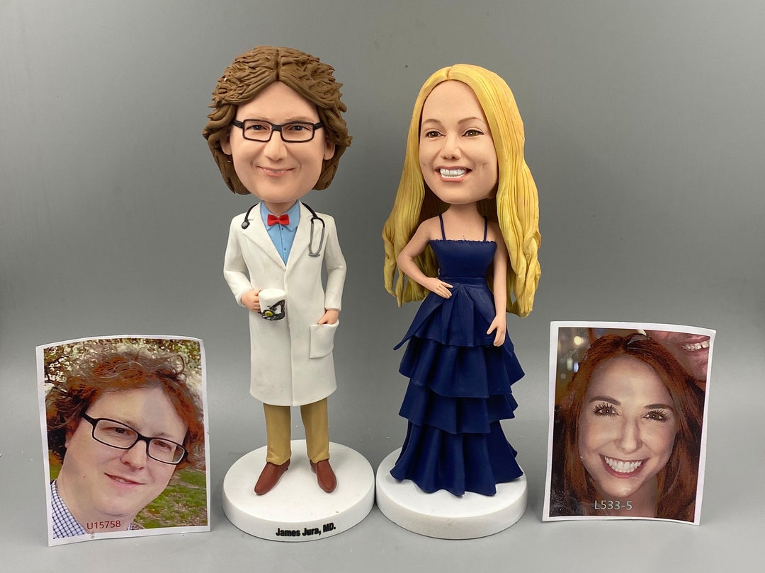 Custom Medical Doctor Bobblehead Figurines With Stethoscope, Christmas ...