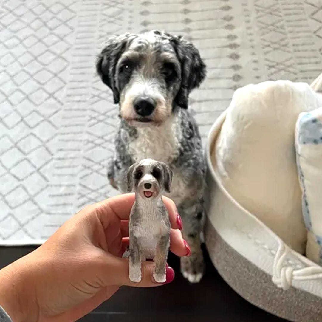 Personalized Dog Cake Topper: Custom 3D Pet Portrait, Wedding Keepsake ...