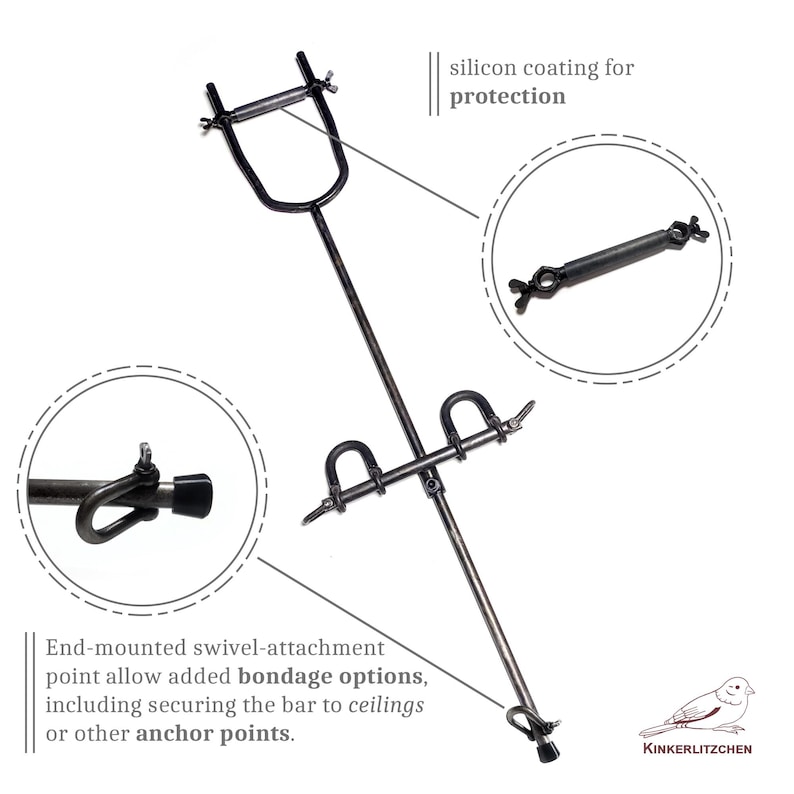 Medieval Strappado Bondage Bar | Solid Steel Restraint | Adjustable ...