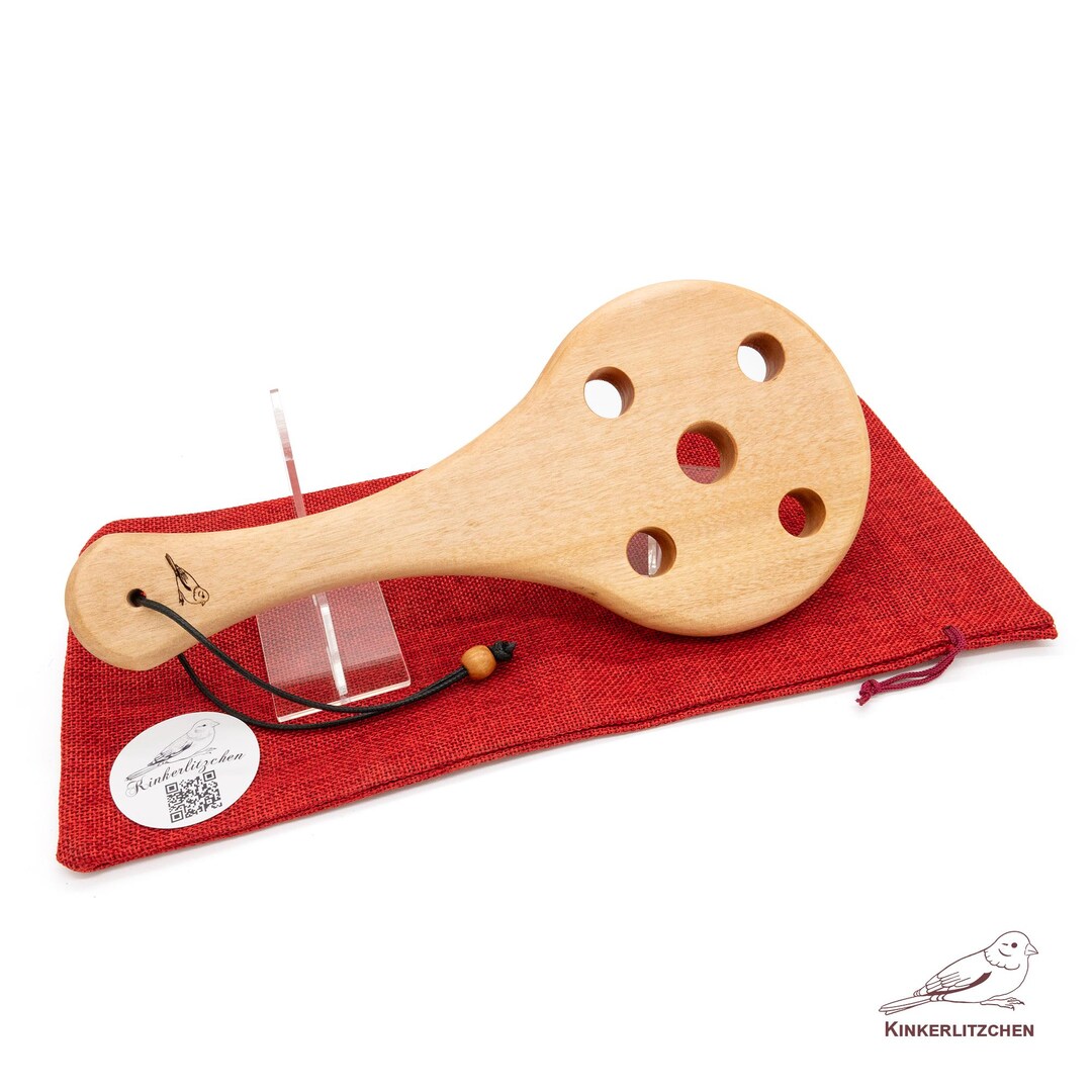 Bullseye Wooden Birch Spanking Paddle BDSM OTK Over the Knee Discipline ...