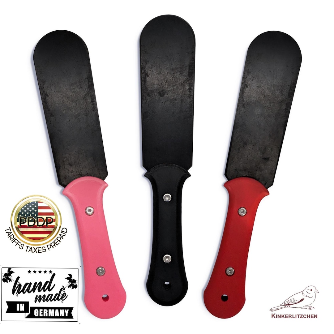 Heavy Rubber Spanking Paddle • 10mm Thick • Vegan BDSM Impact Toy ...