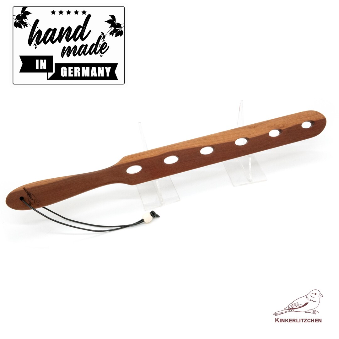 Handmade Ruler Spanking Paddle BDSM Wooden Stingy Cane Impact Play ...