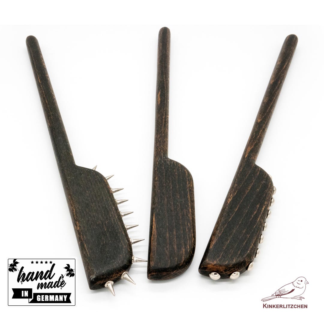Spiked Beech Wood BDSM Paddle: Studded Pain Bat - Etsy