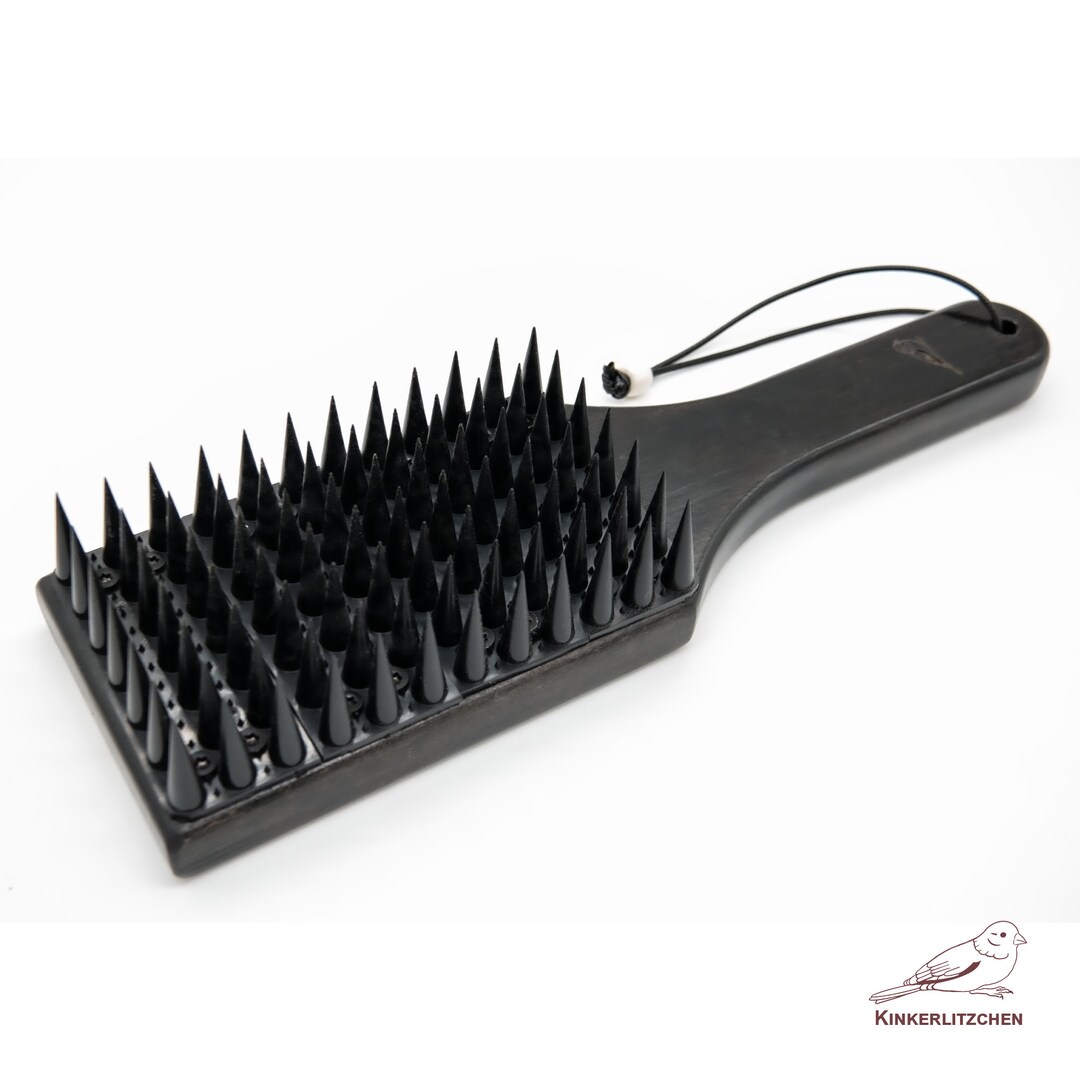 Vampire Spiked Paddle Acrylic Spikes Extreme Impact Toy Black BDSM ...