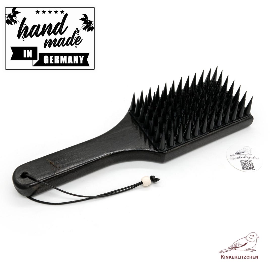 Vampire Spiked Paddle Acrylic Spikes Extreme Impact Toy Black BDSM ...