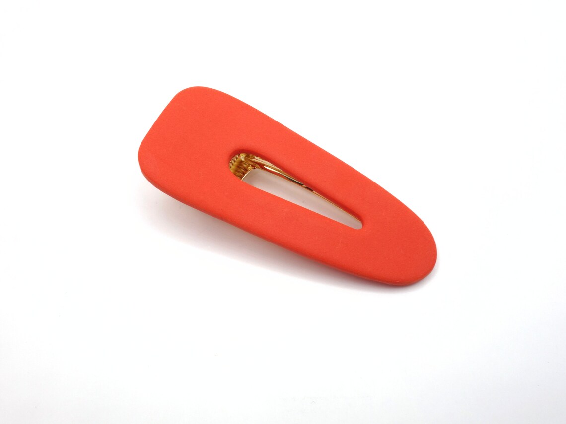 Original Royal Blue Triangular Hair Barrette, Electric Blue Hair Clip ...