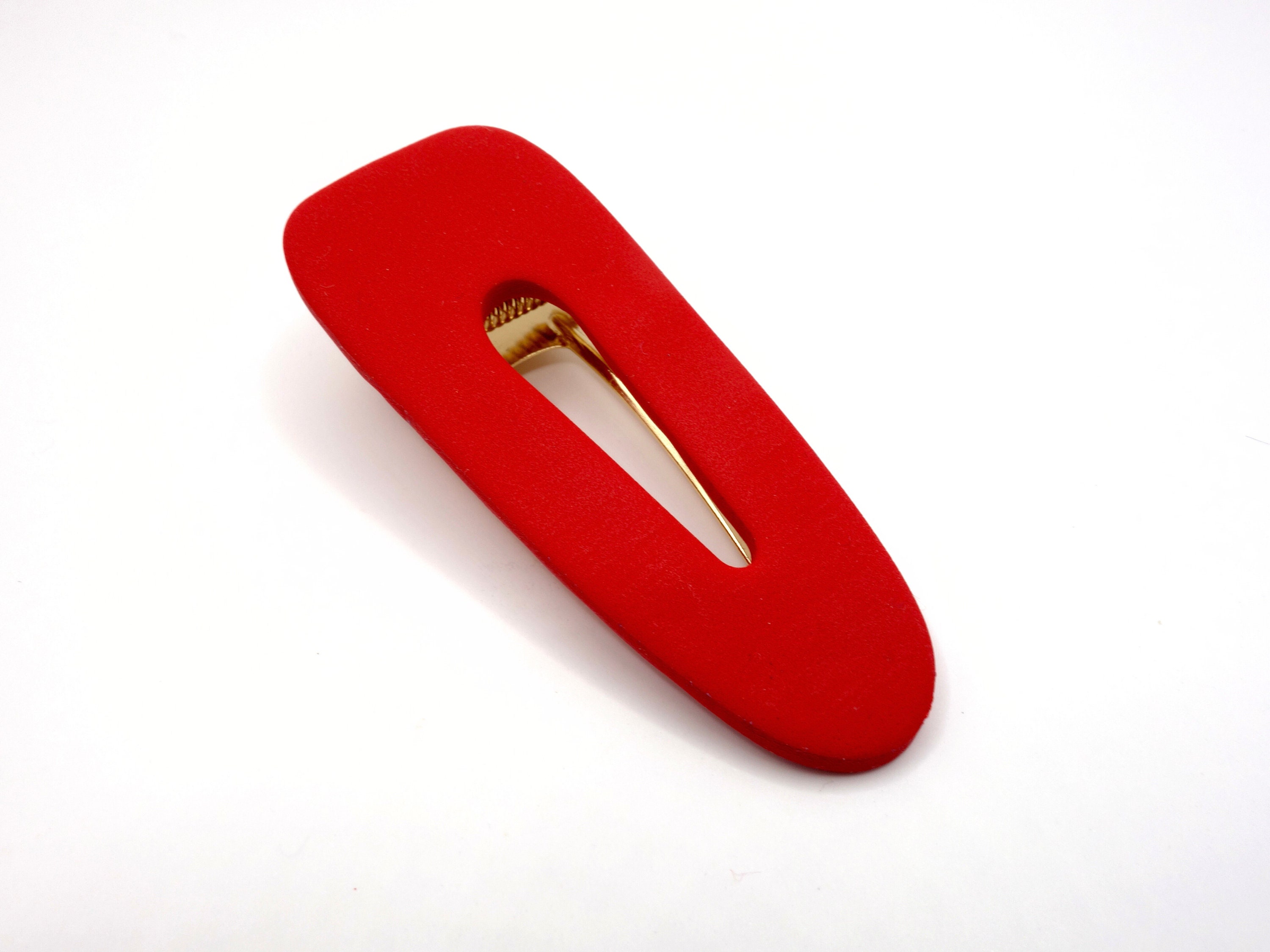 Original Royal Blue Triangular Hair Barrette, Electric Blue Hair Clip ...