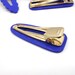Original Royal Blue Triangular Hair Barrette, Electric Blue Hair Clip ...