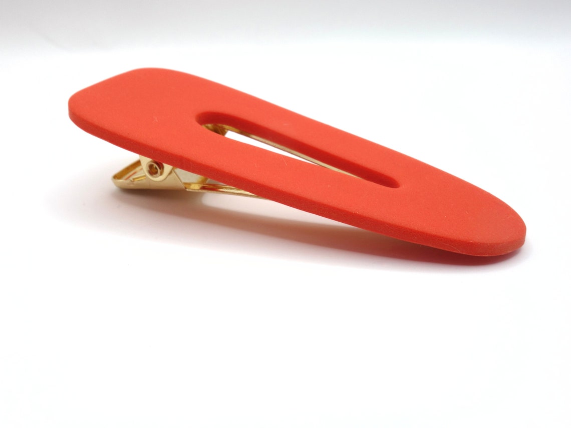 Original Royal Blue Triangular Hair Barrette, Electric Blue Hair Clip ...