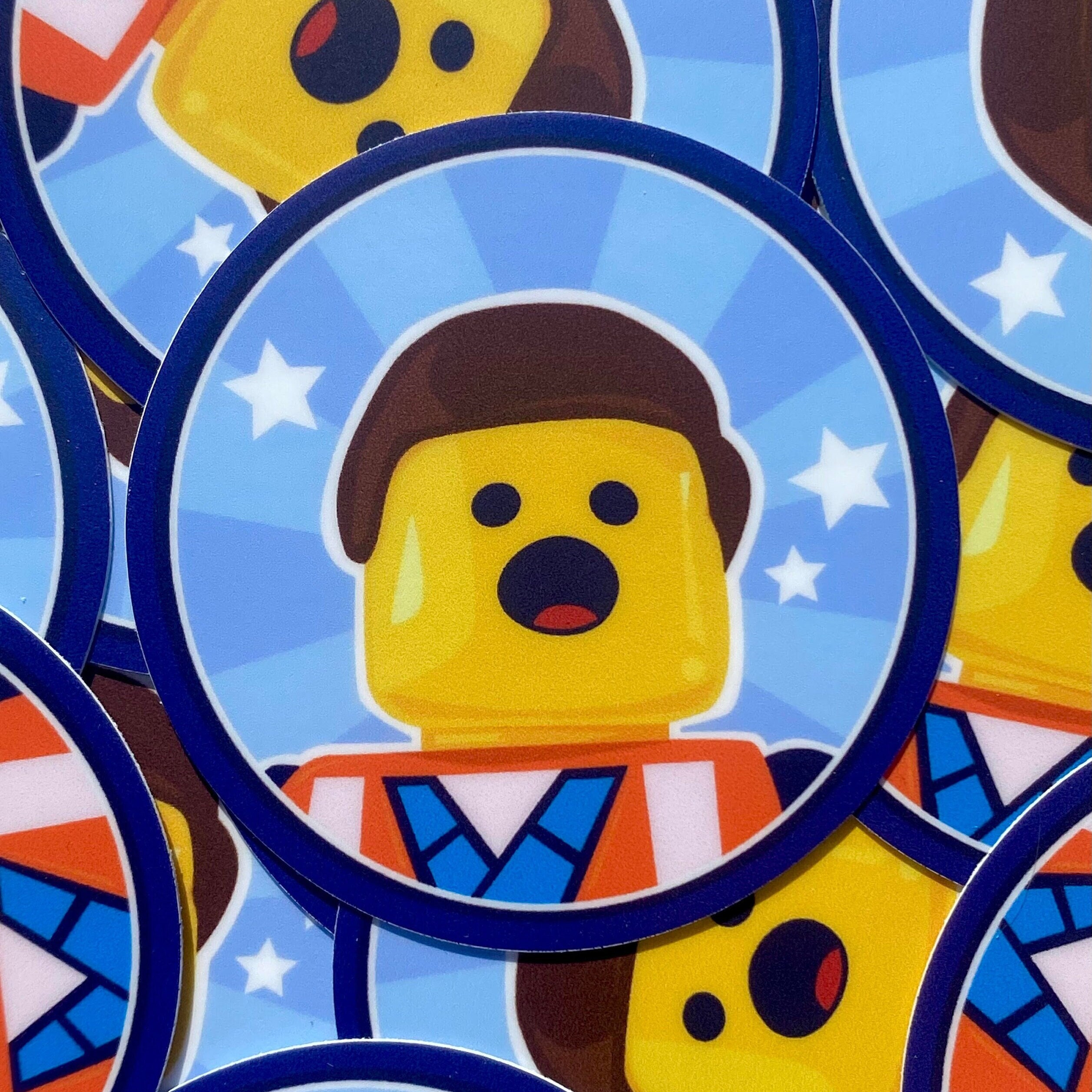The Lego Movie - Silly Emmet the Construction Man Sticker - 2" Wide ...