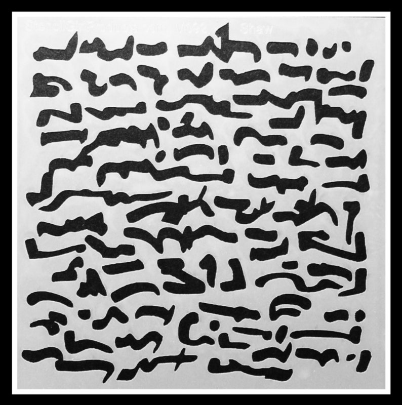 Stencil: Random Marks - Etsy