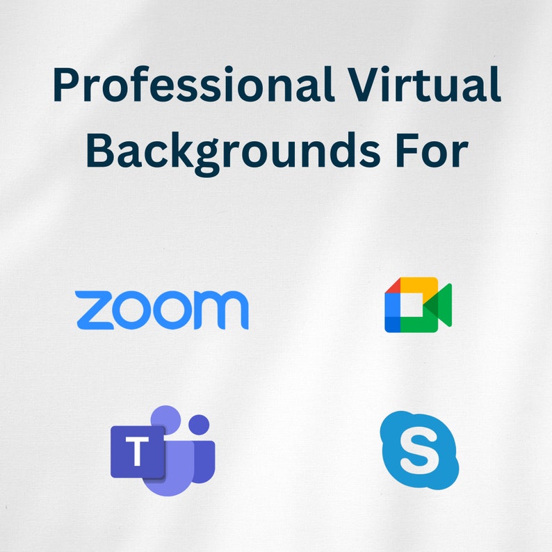 Home Office Unique & Original Virtual Backgrounds Backdrop Office ...