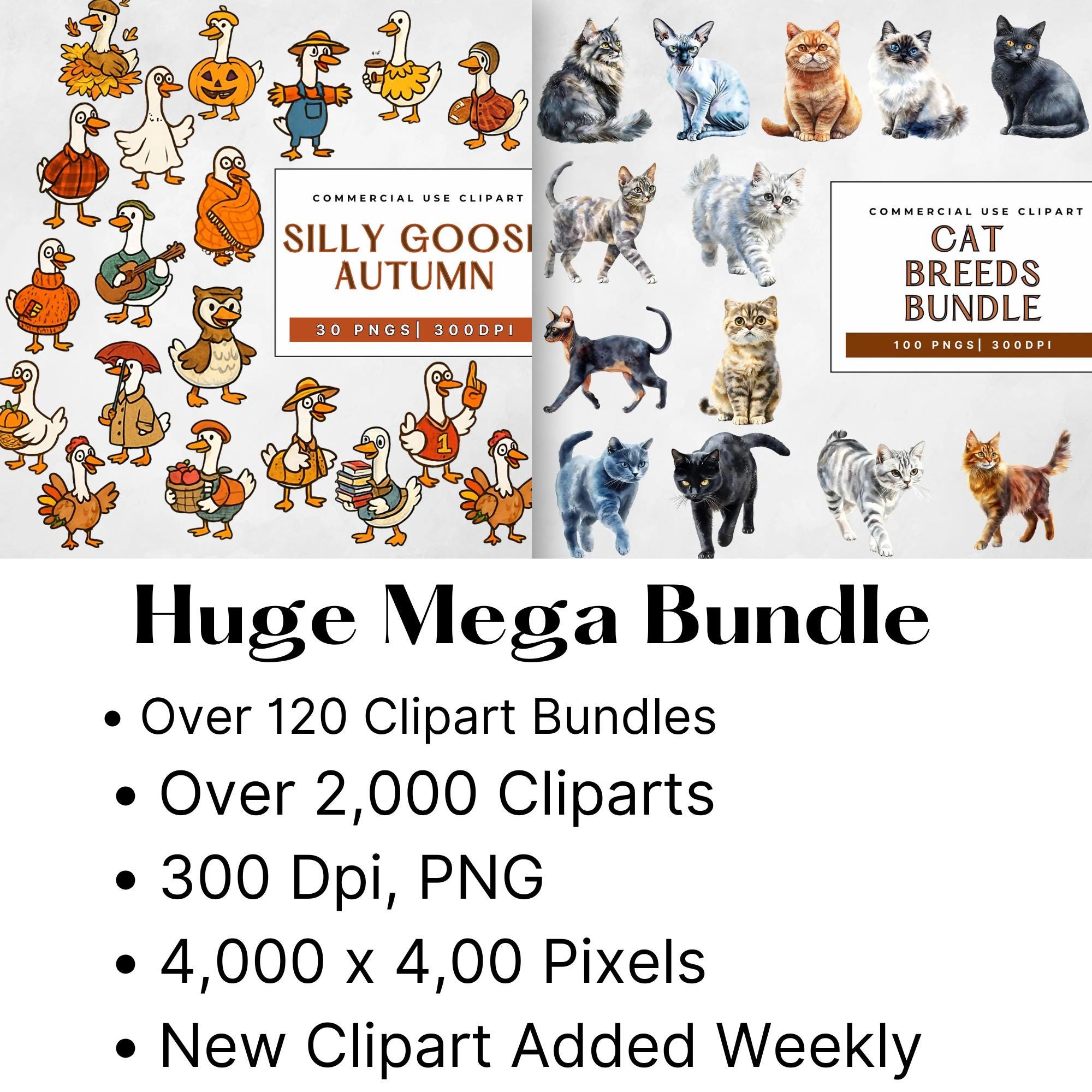 LIFETIME Whole Shop Clipart PNG Bundle Access! Unlimited Downloads! All ...