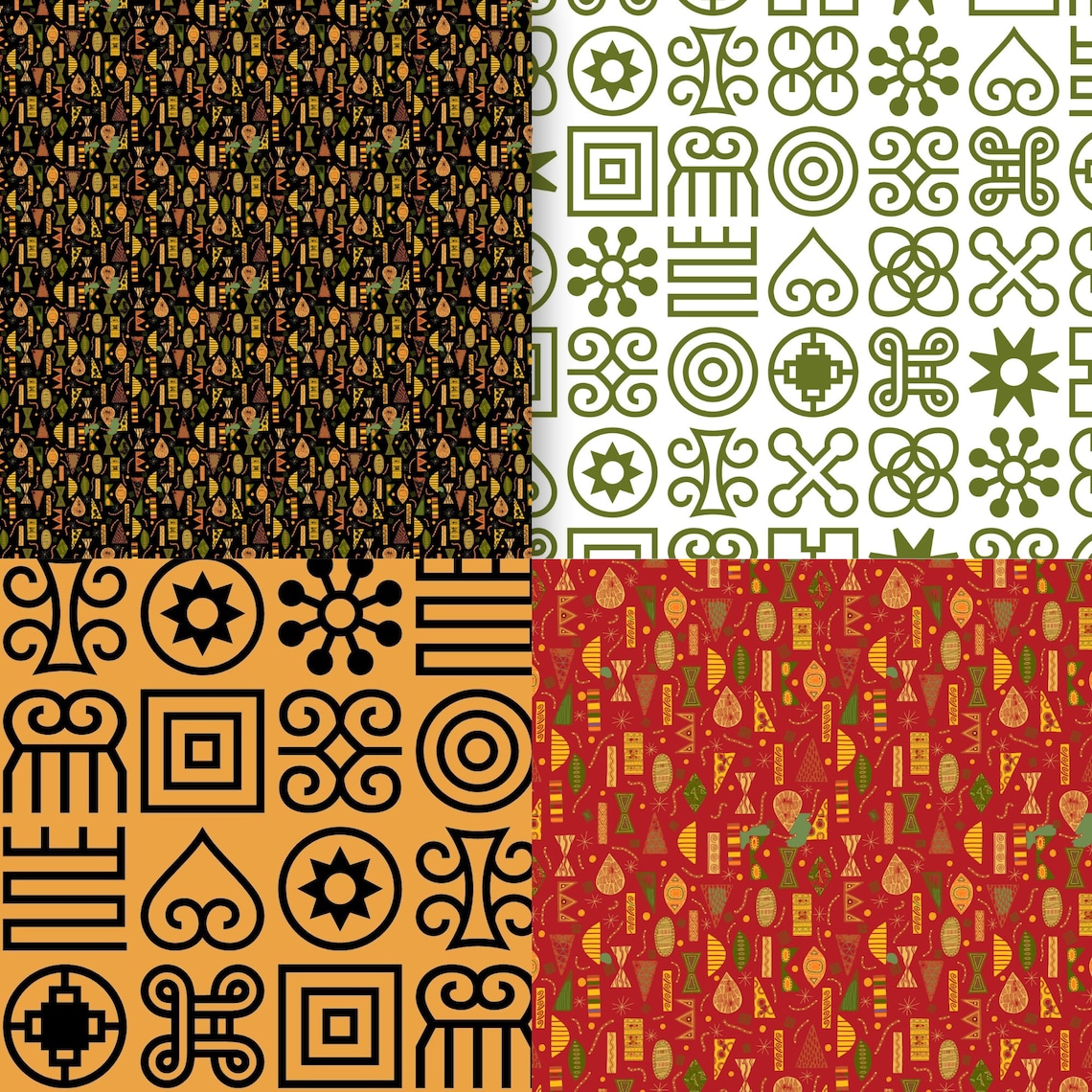 African Digital Paper African Background Paper African - Etsy