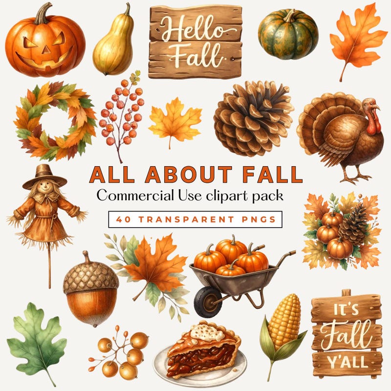 Free to Use Fall Clip Art - Etsy