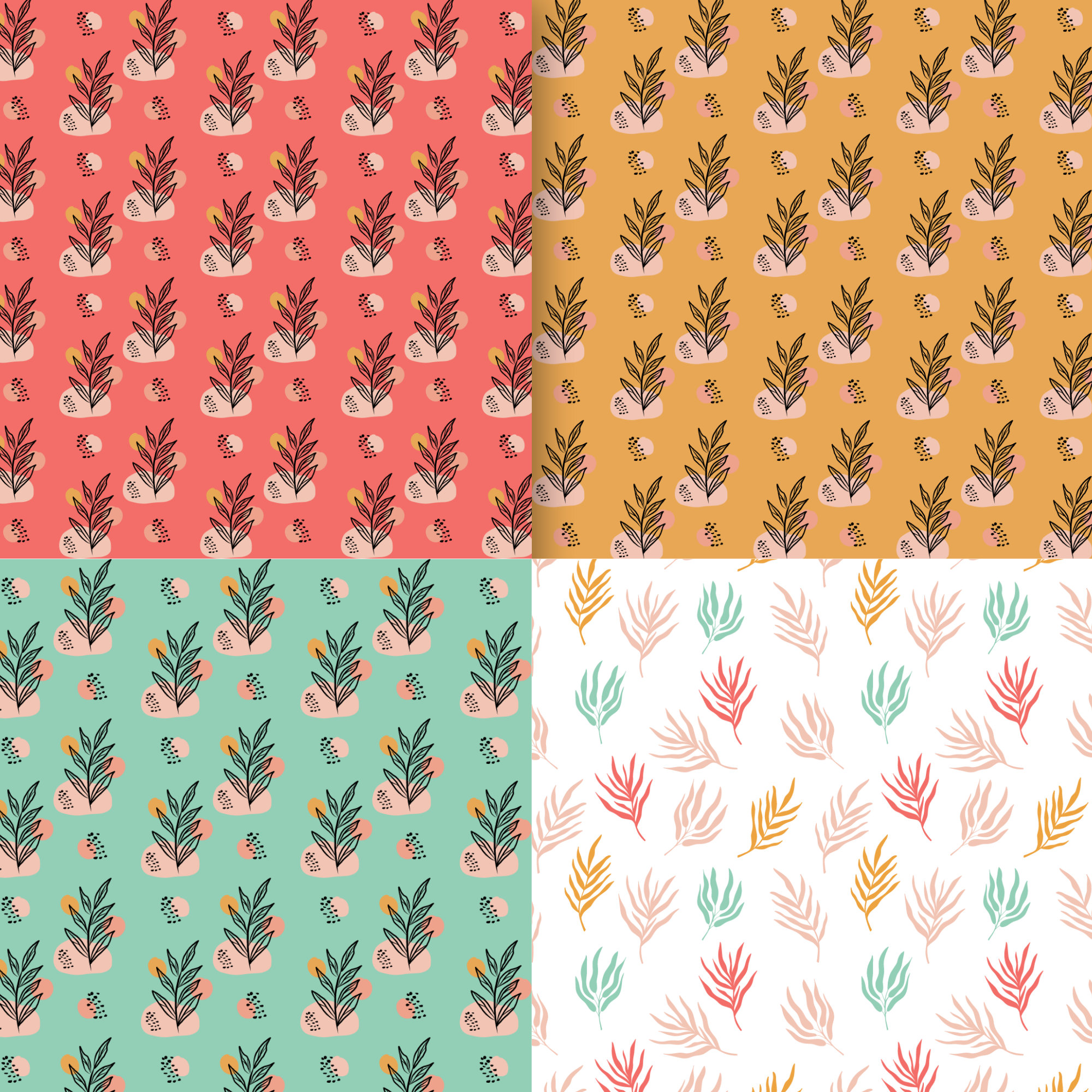 Boho Design Digital Paper Pack Abstract Boho Boho - Etsy