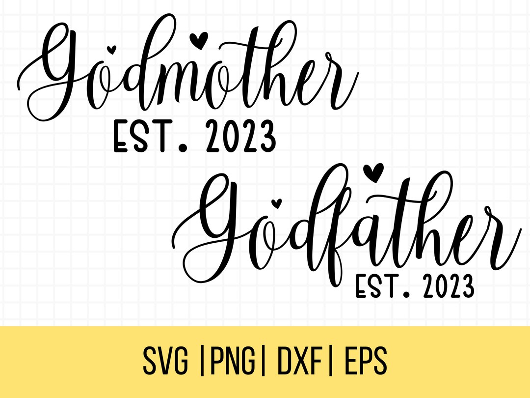 Godmother SVG, Godfather Svg, Baptism SVG, Godparents Svg, Godparent ...
