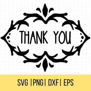 Thank You SVG, Thank You Sign Svg, Bridal Thank You Card, Printable ...