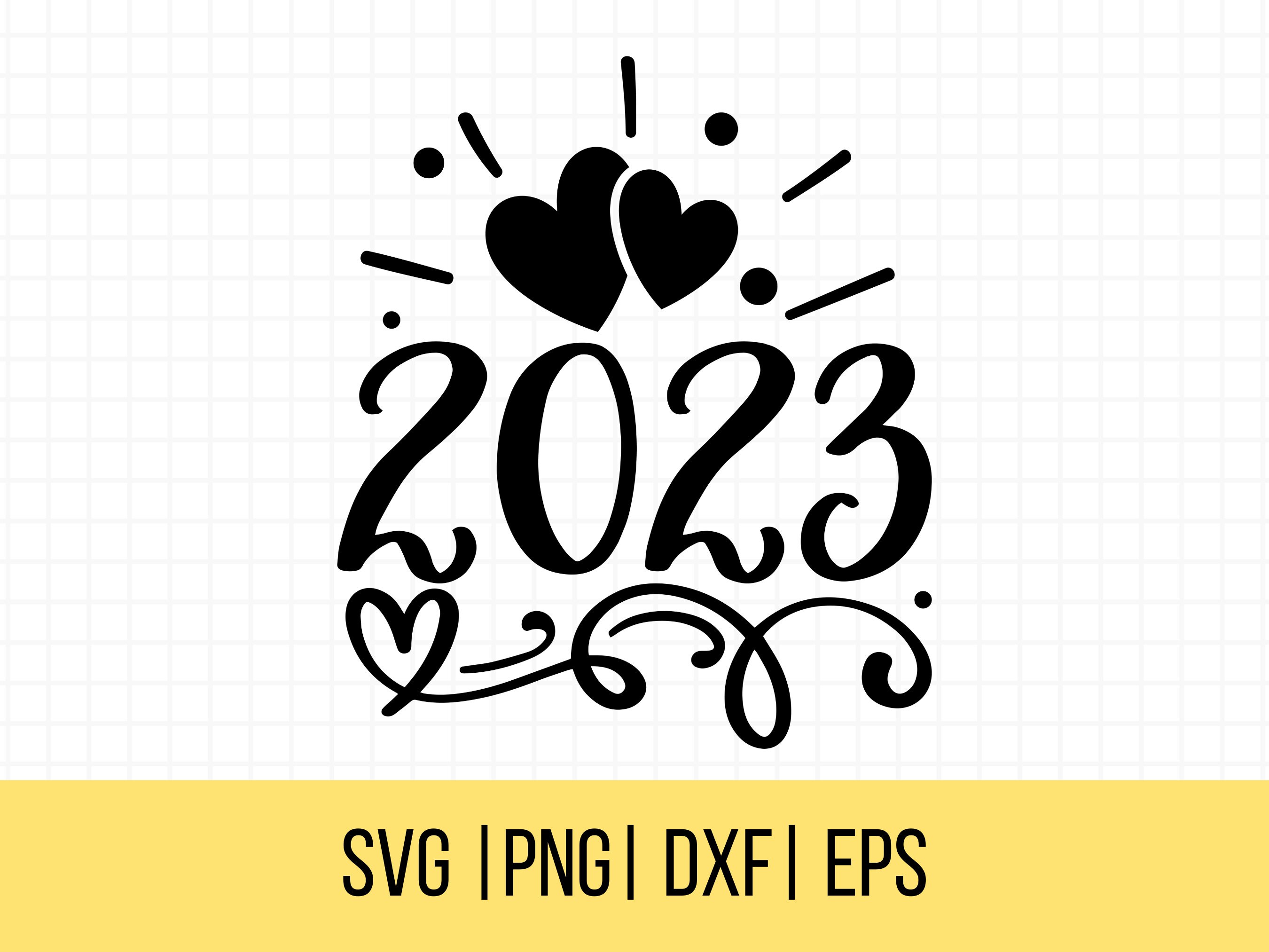 Happy New Year 2023 SVG Happy 2023 SVG New Years Quotes New - Etsy