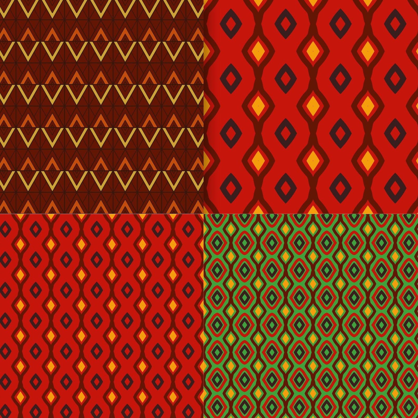 African Digital Paper, African Background Paper, African Scrapbook ...