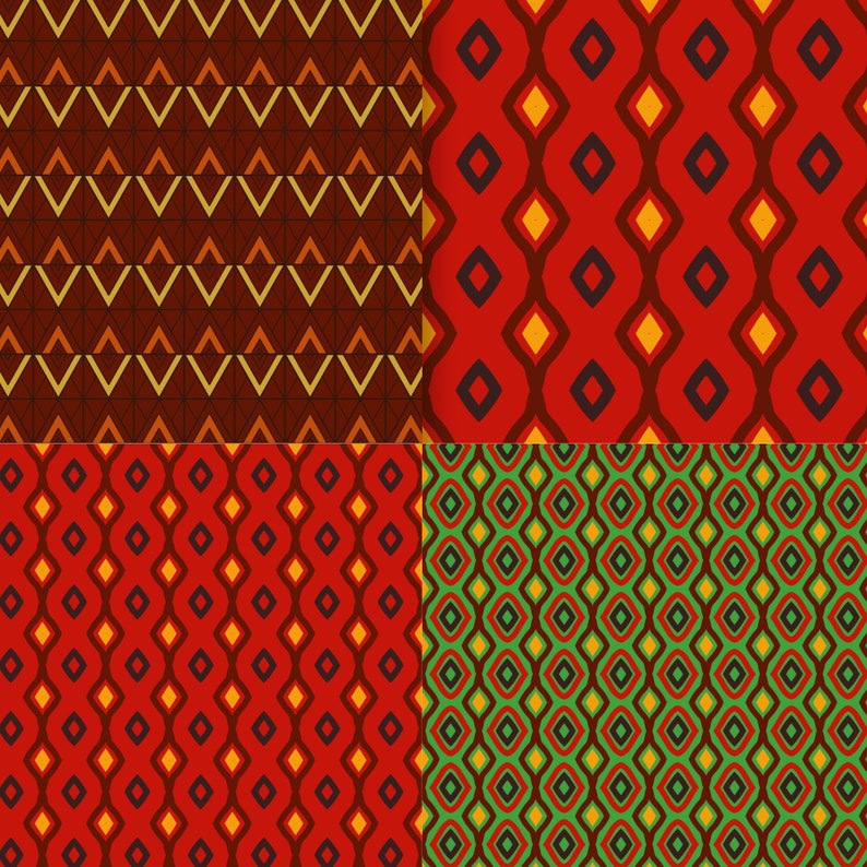 African Digital Paper African Background Paper African - Etsy