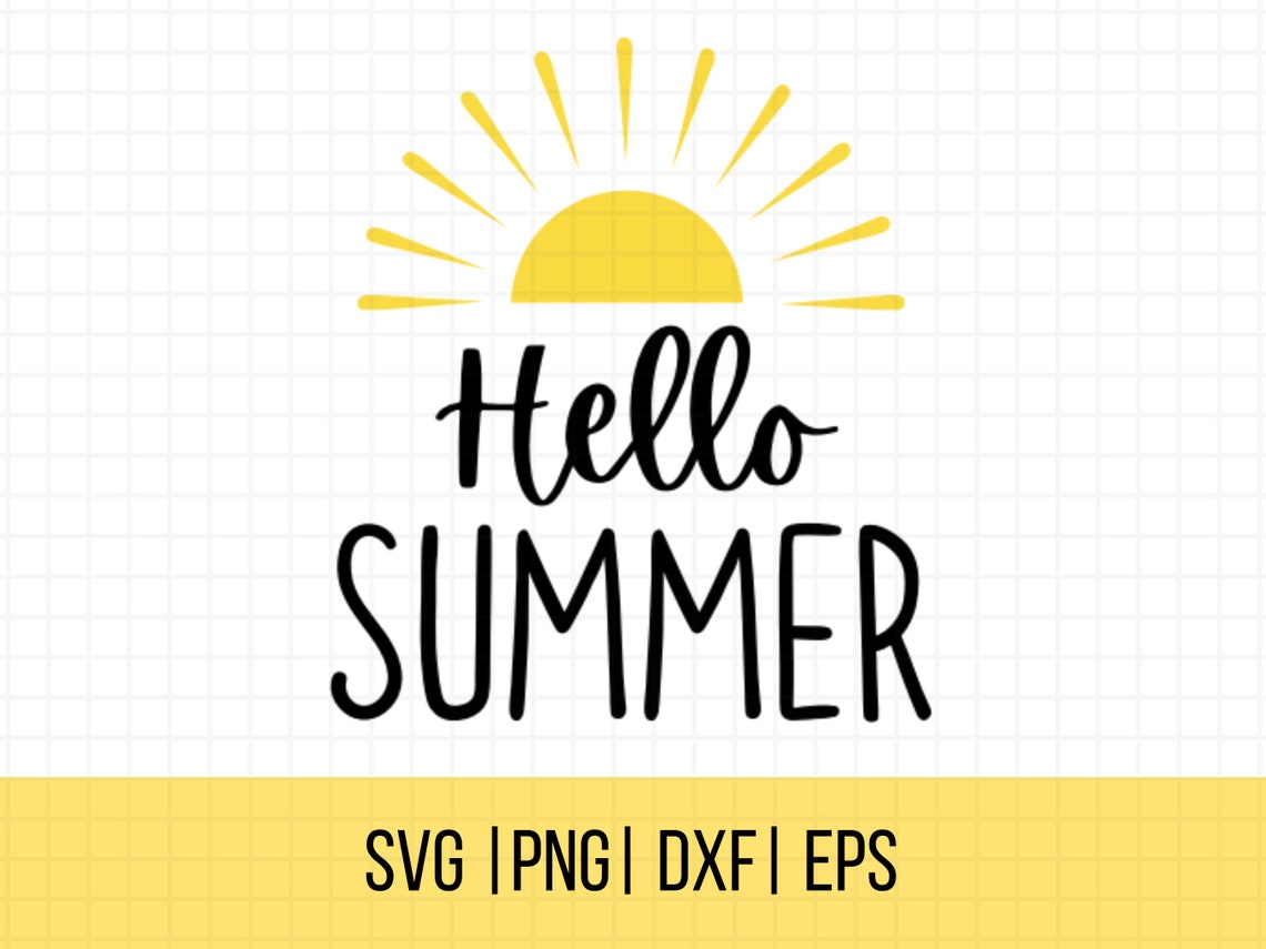 Hello Summer Svg Summer Svg Porch Svg Beach Svg Sun Svg | Etsy