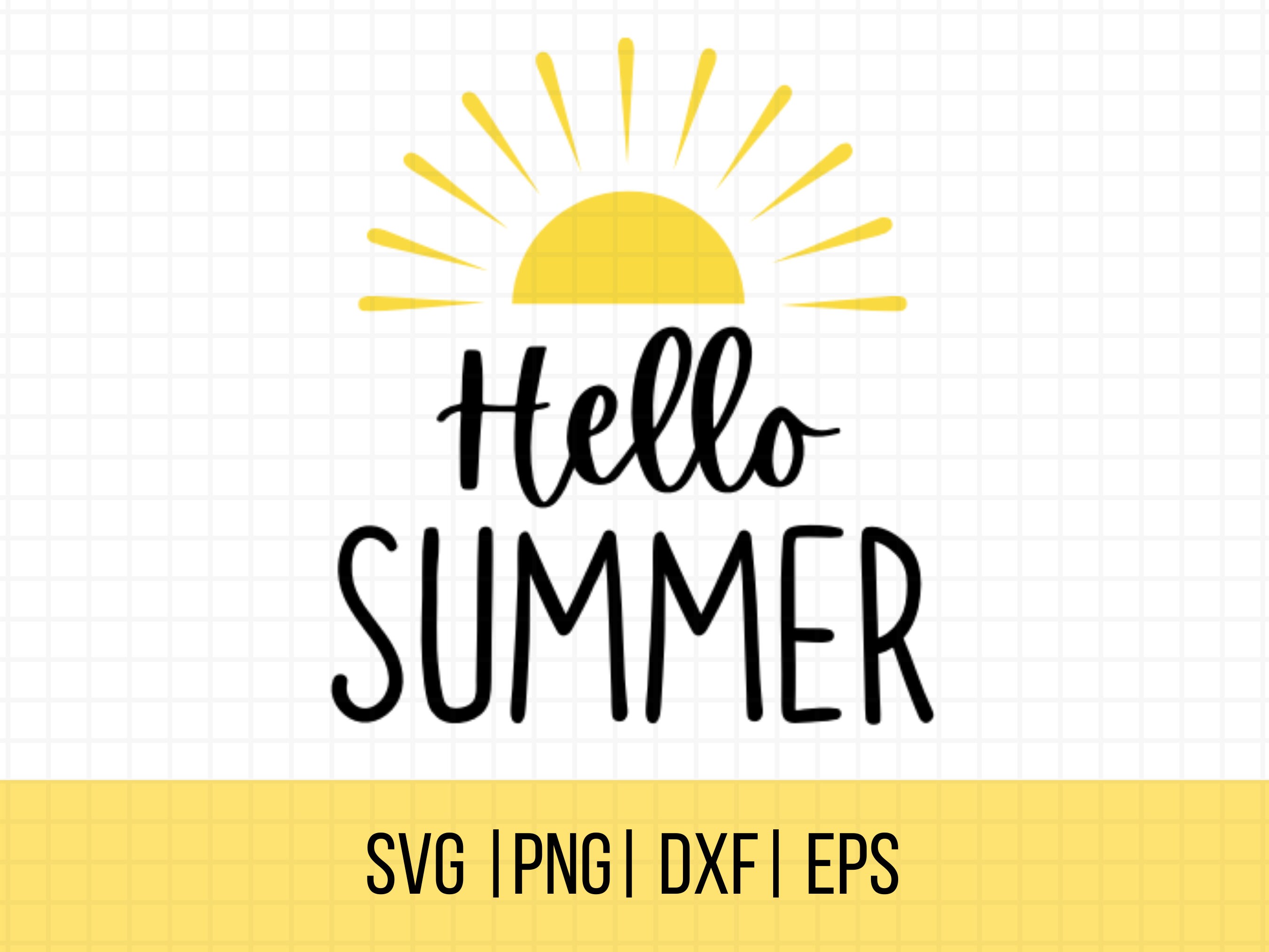 Hello Summer Svg Summer Svg Porch Svg Beach Svg Sun Svg | Etsy