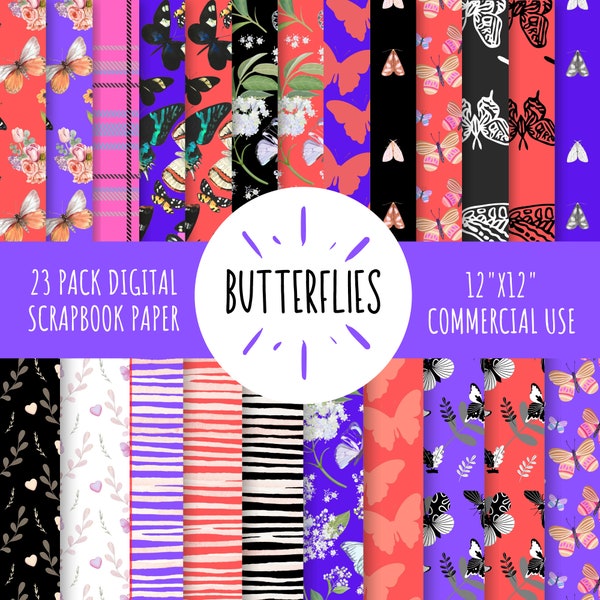 Butterfly Scrapbook - Etsy