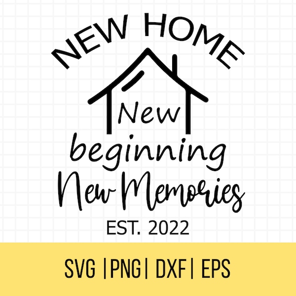 New Home Svg - Etsy