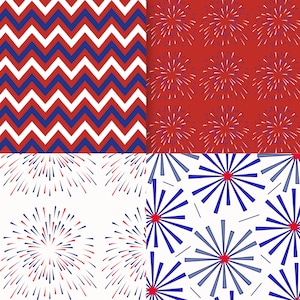 Patriotic Digital Paper, USA Digital Paper, America Scrapbook Paper ...