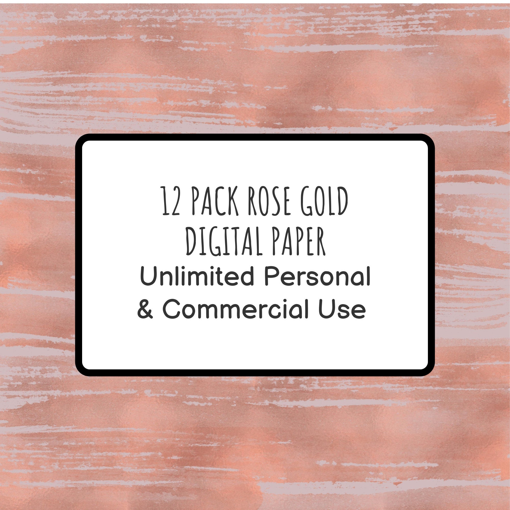 Rose Gold Digital Paper Pack, Digital Scrapbook Paper, Scrapbooking ...